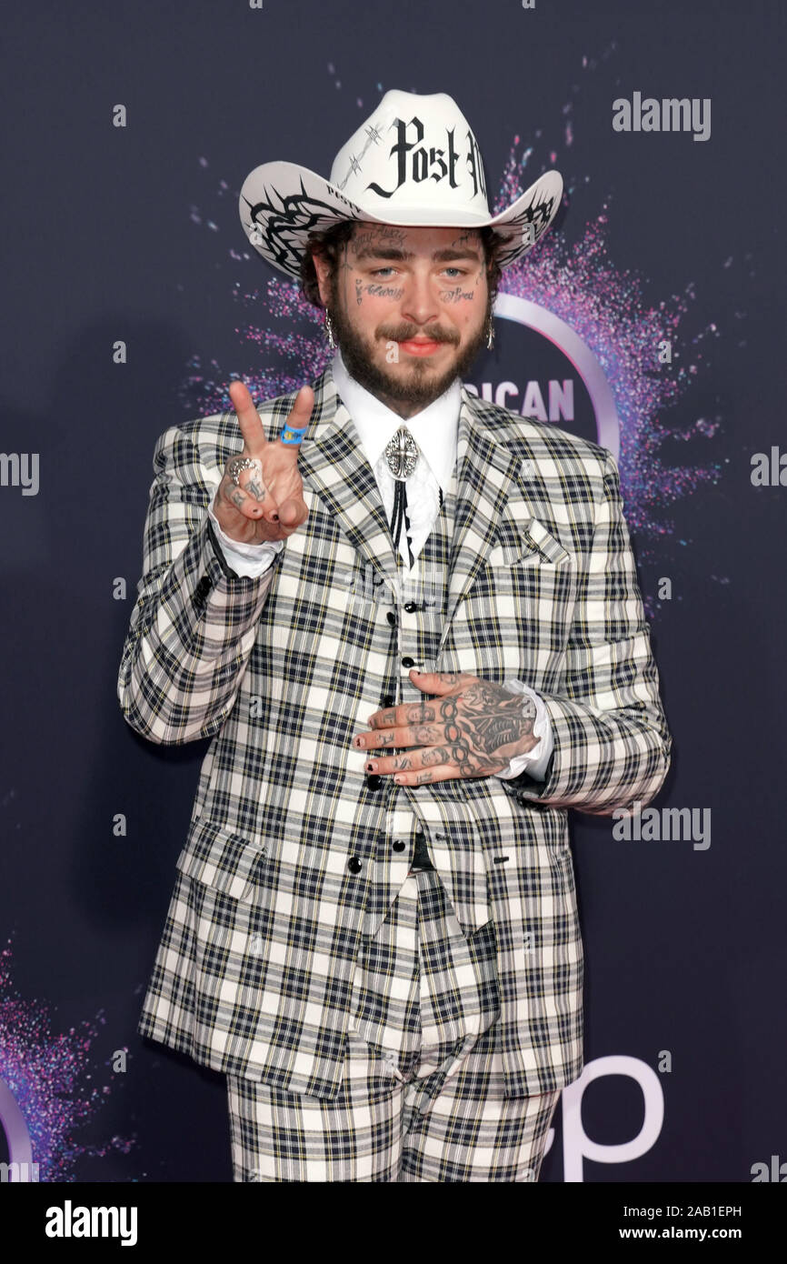 Los Angeles, Ca. 24th Nov, 2019. Post Malone at the 2019 American Music ...