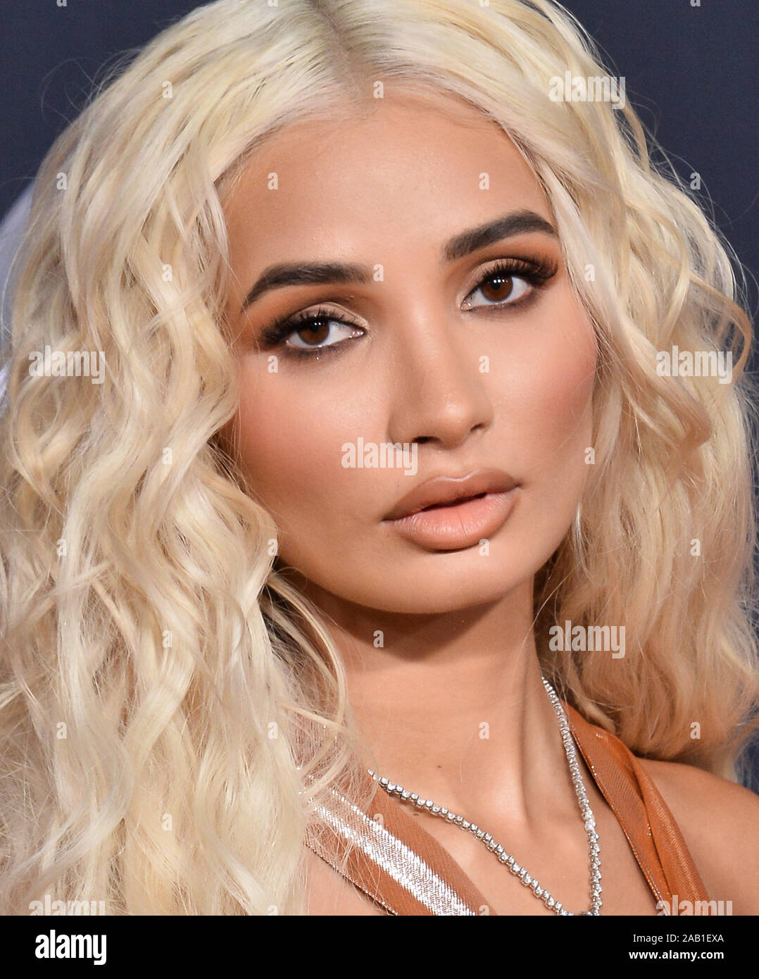 Los Angeles, United States. 24th Nov, 2019. Singer Pia Mia arrives for ...