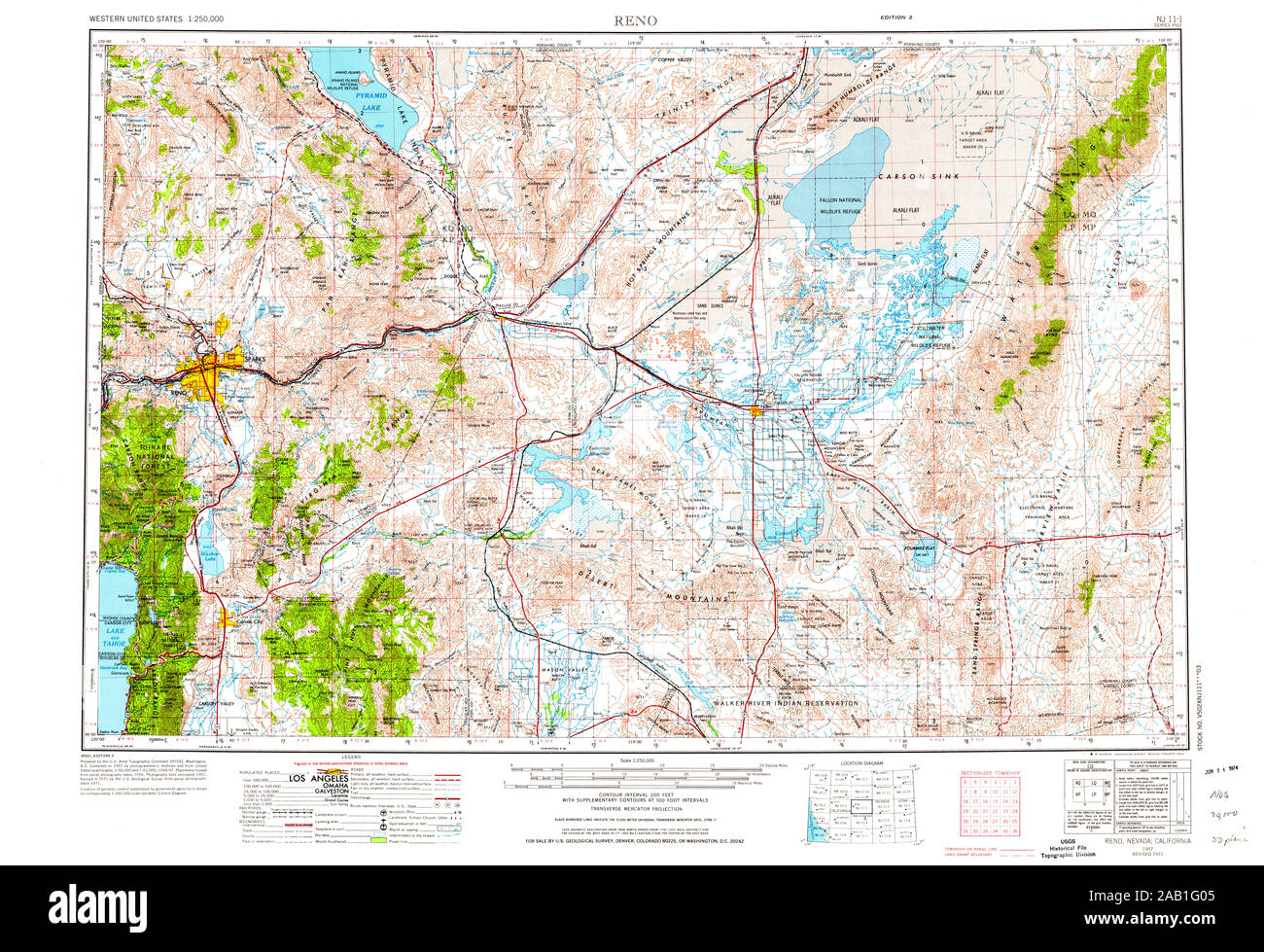 Map of reno Cut Out Stock Images & Pictures - Alamy