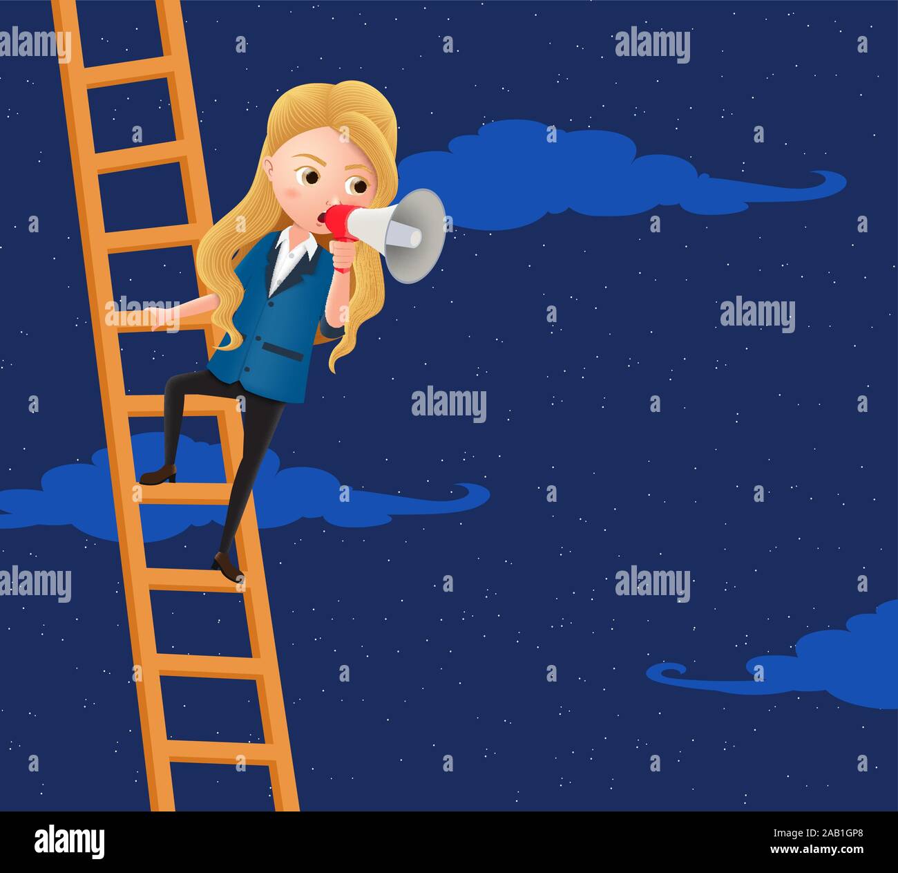 Business character advertising vector concept. Female business ...