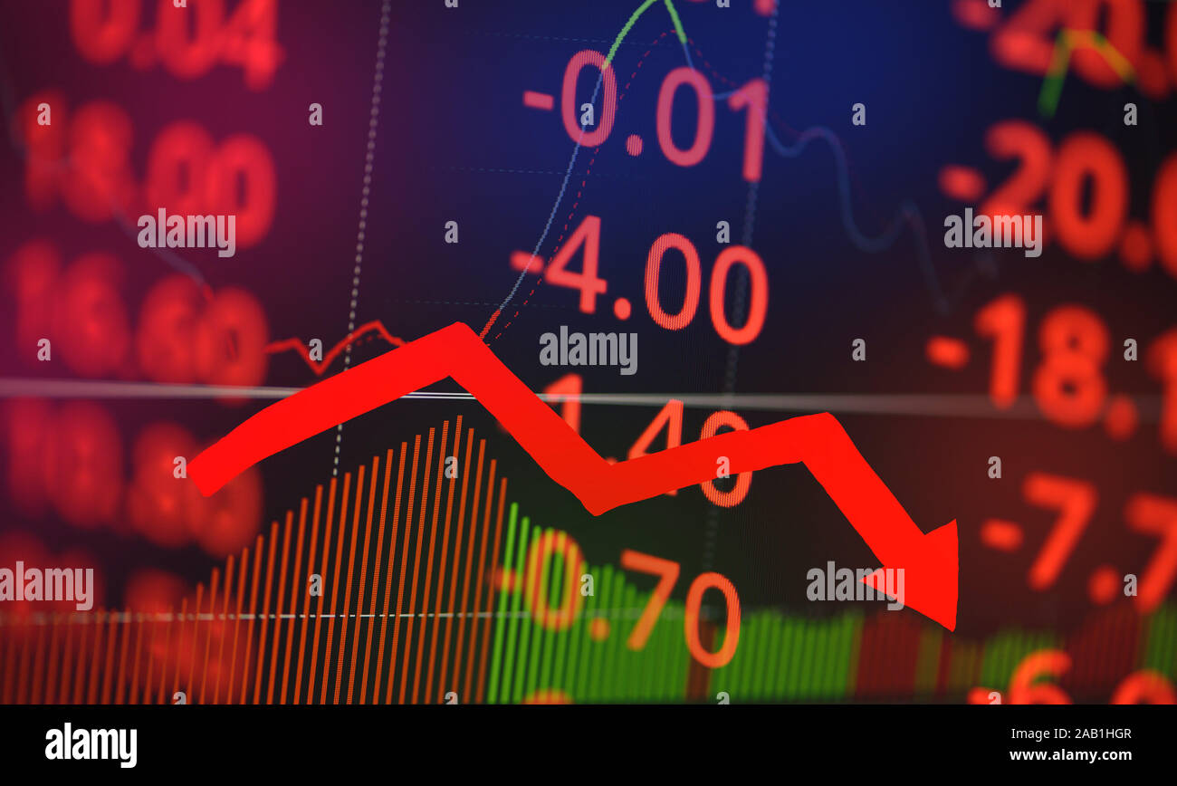 Stock crash market exchange loss trading graph analysis investment ...
