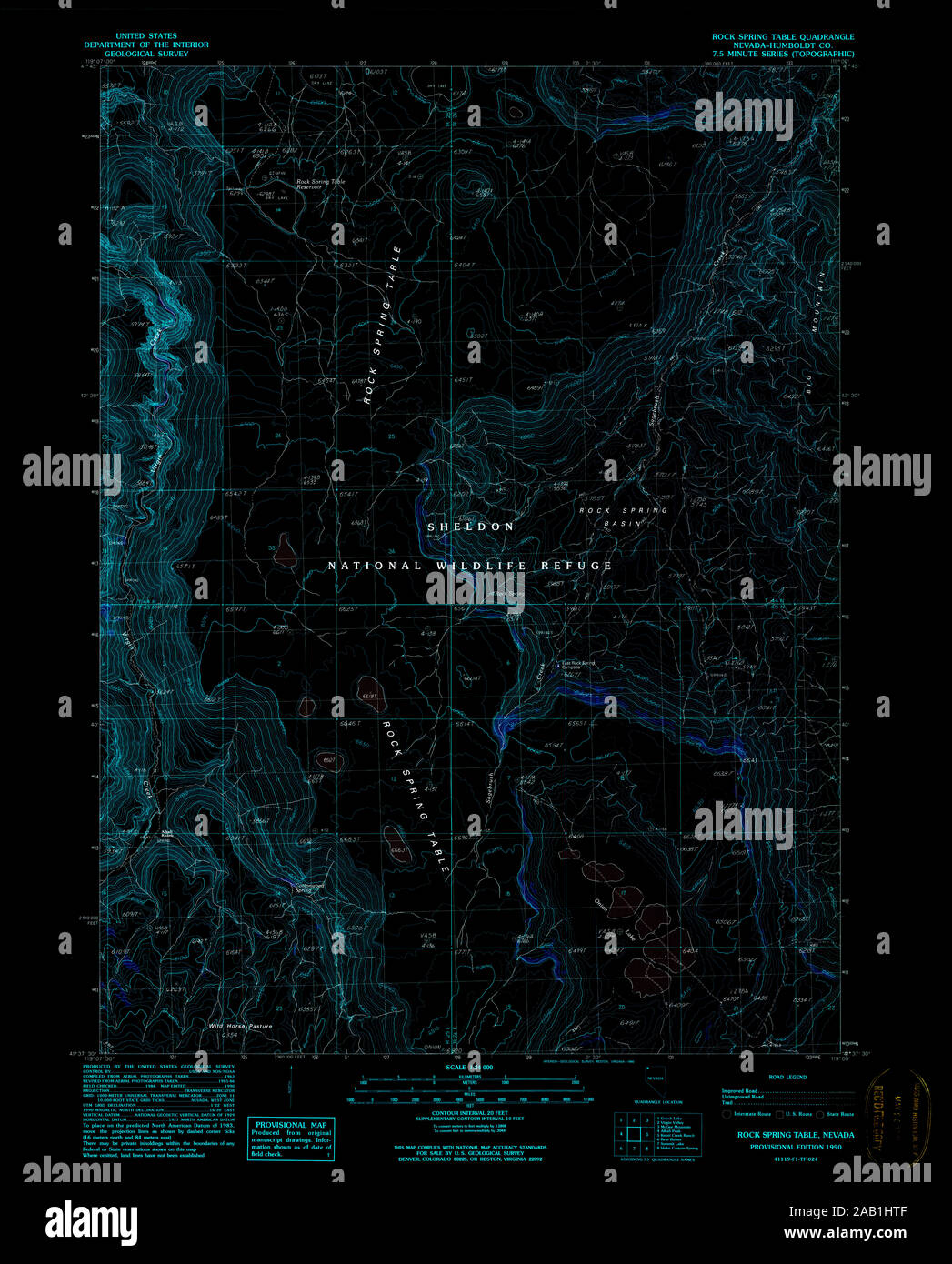 Map of rock springs hi-res stock photography and images - Alamy