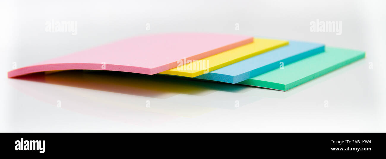 Photo of the Set of colored sticker Stock Photo - Alamy