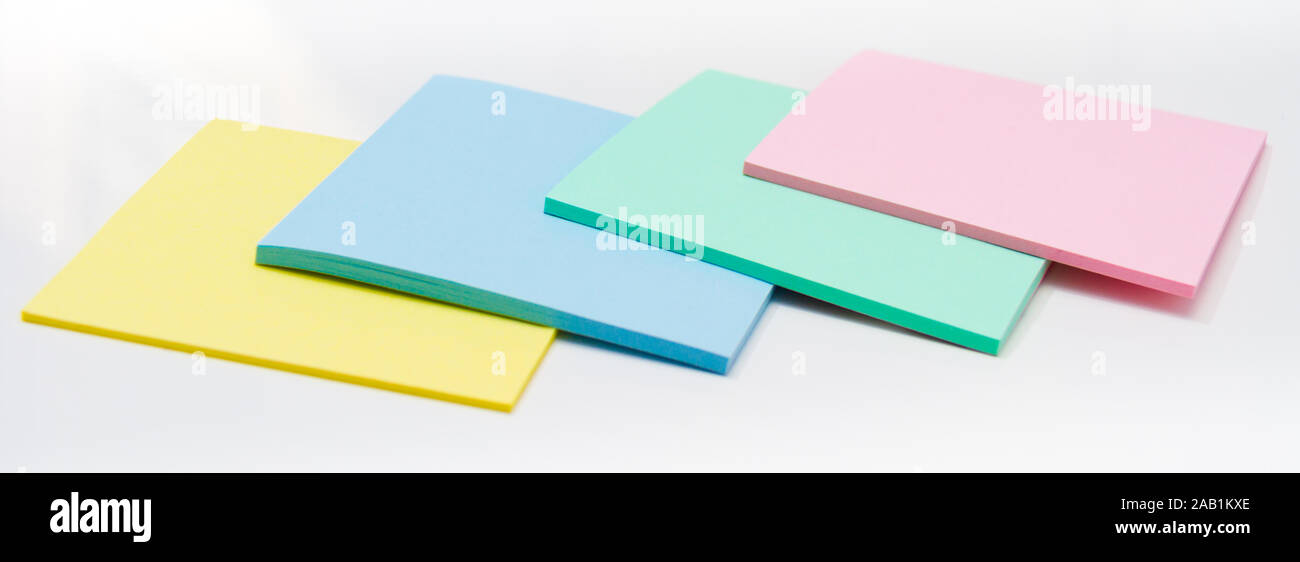 Photo of the Set of colored sticker Stock Photo - Alamy