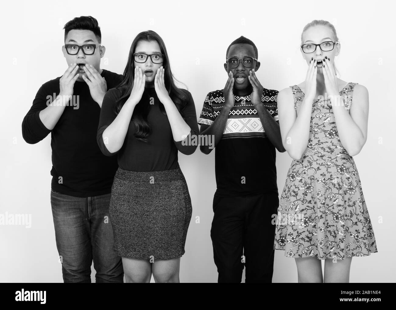 Group of young people eyeglasses hi-res stock photography and images ...