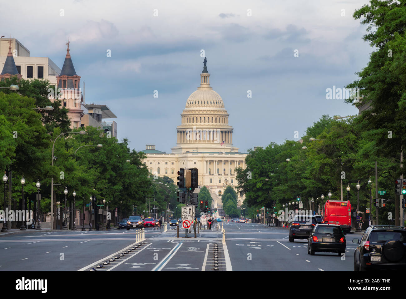 US Capitol Building at sunset, Washington DC, USA Stock Photo - Alamy