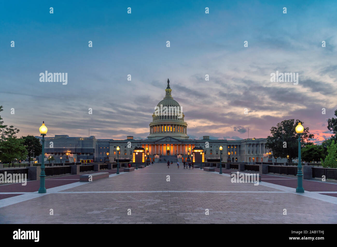 US Capitol Building at sunset, Washington DC, USA Stock Photo - Alamy