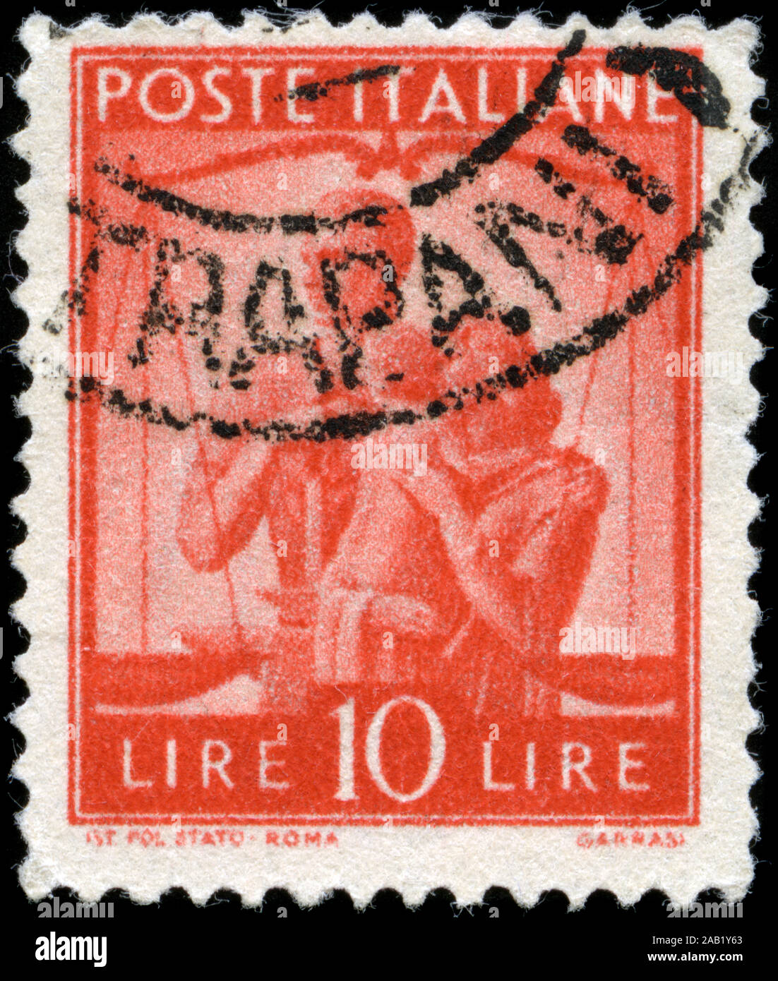 Postage stamp from Italy in the Democracy series issued in 1947 Stock ...