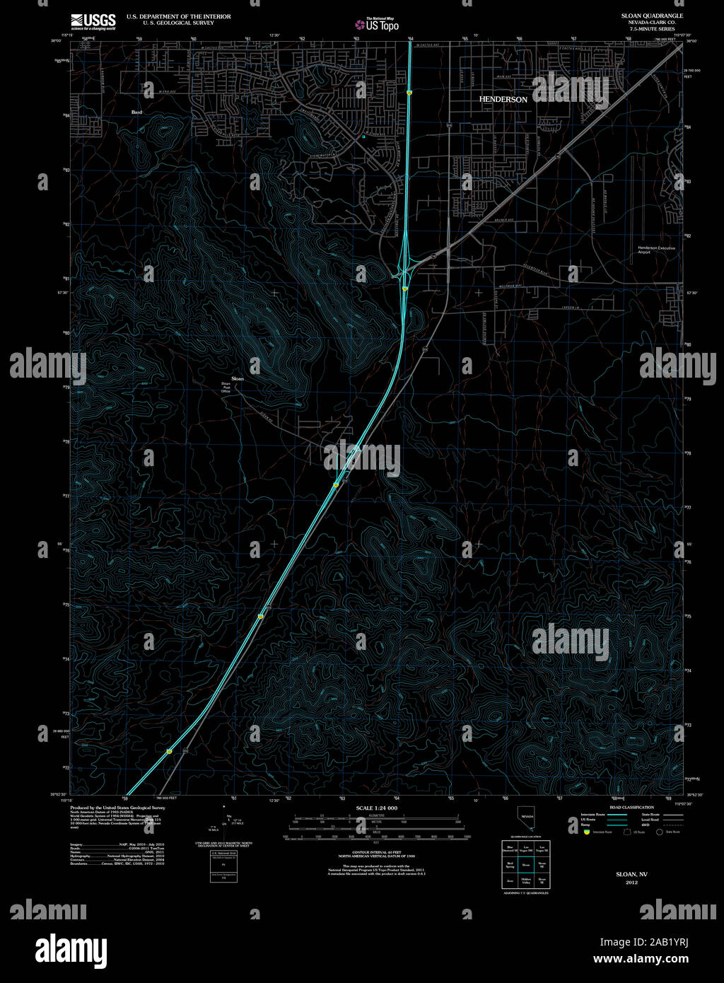 Map of sloan hi-res stock photography and images - Alamy