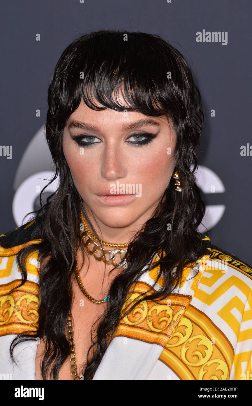 Los Angeles, California, USA. 24th Nov, 2019. Kesha at the 2019 ...