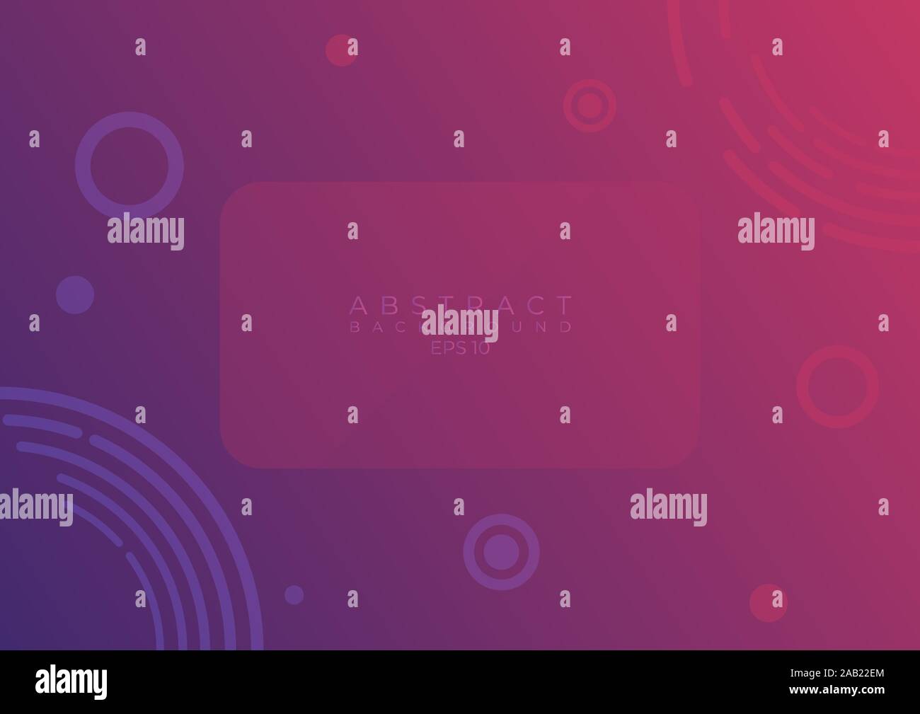 Abstract purple modern design circle shape art style minimal space for ...