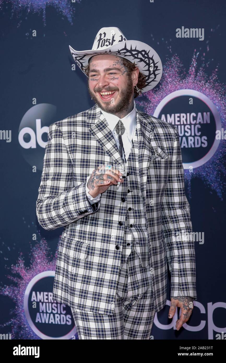 Los Angeles, California, USA. 24th Nov, 2019. Post Malone attends the ...