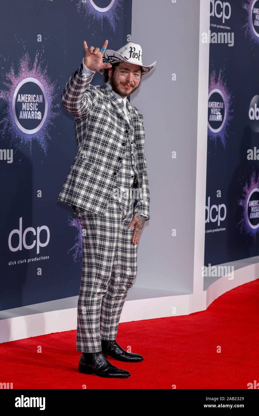 Los Angeles, California, USA. 24th Nov, 2019. Post Malone attends the ...