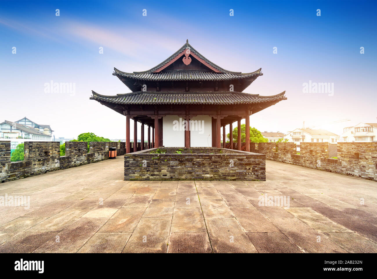 Ancient City Building, Shaoxing, Zhejiang, China.Translation ...