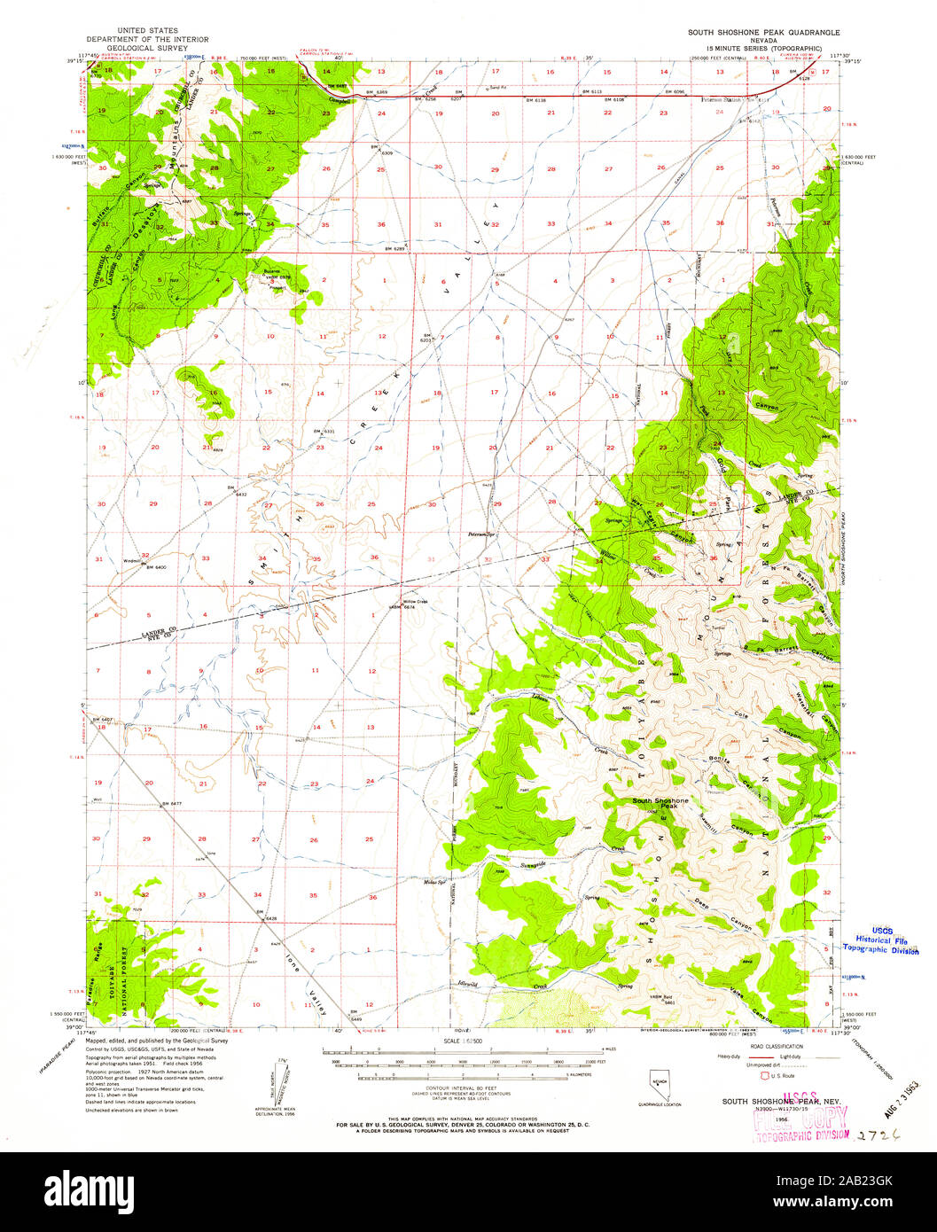 Shoshone map Cut Out Stock Images & Pictures - Alamy