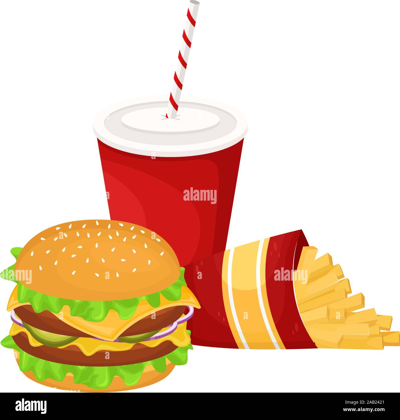 Free Clipart With Burgers And Fries