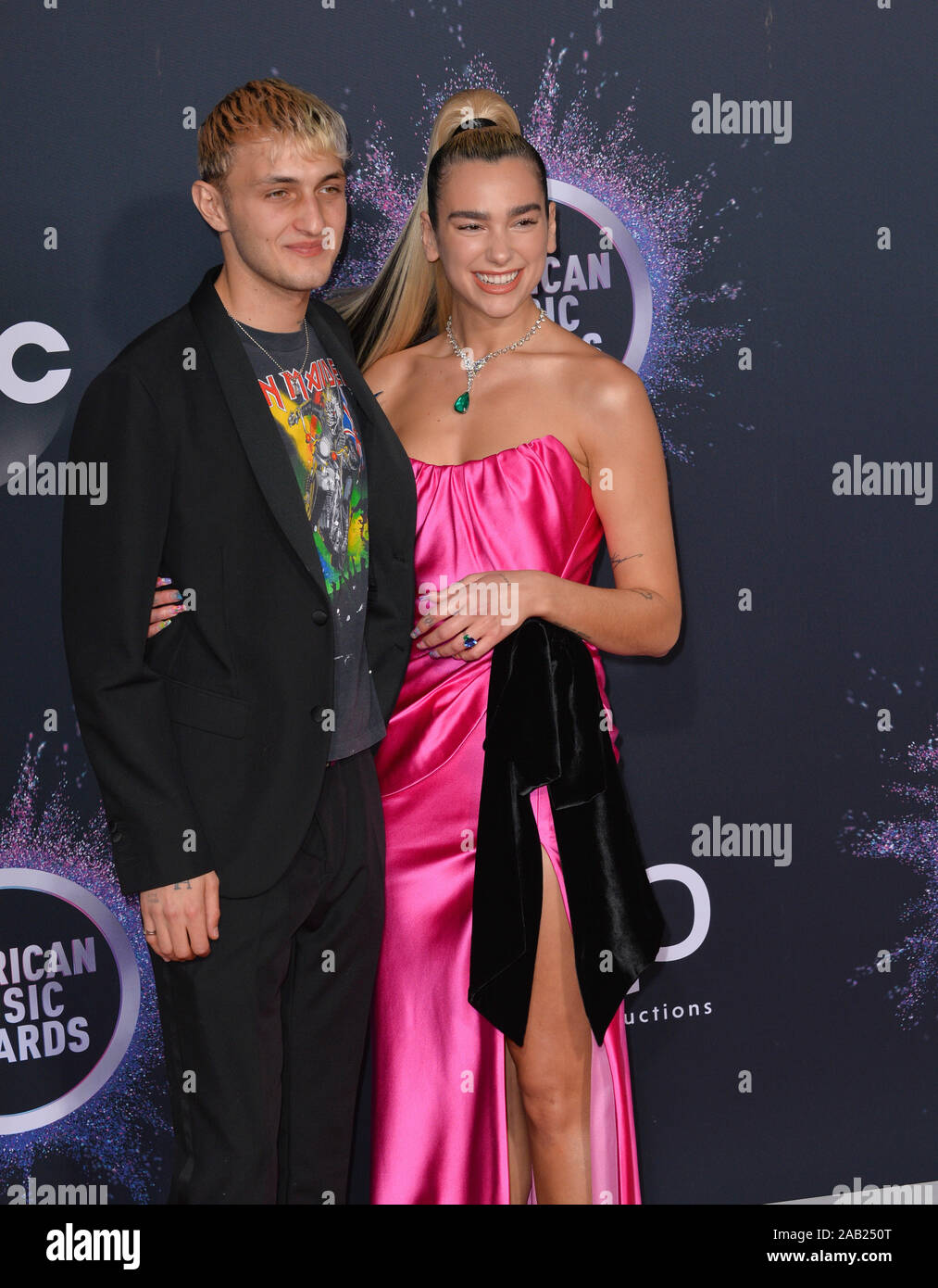 Los Angeles, California, USA. 24th Nov, 2019. Dua Lipa & Anwar Hadid at ...