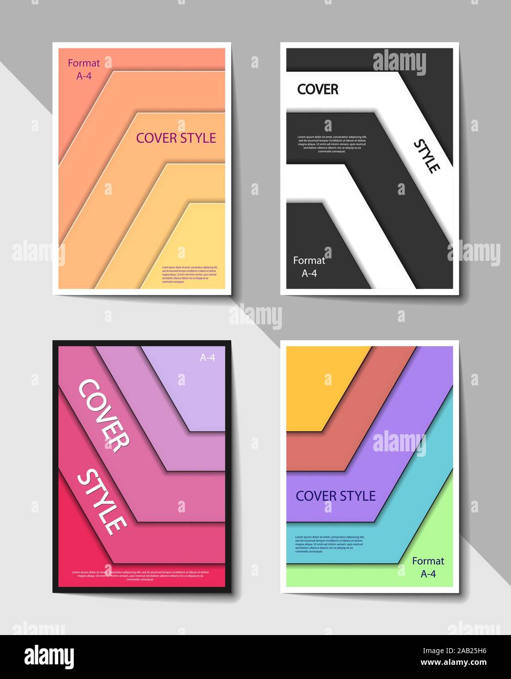 Editable cover design, A4 format. Abstract background for the design of ...