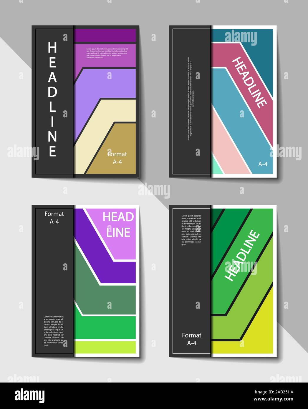 Editable cover design, A4 format. Abstract background for the design of ...