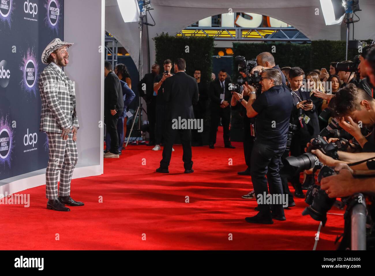 Los Angeles, California, USA. 24th Nov, 2019. Post Malone attends the ...