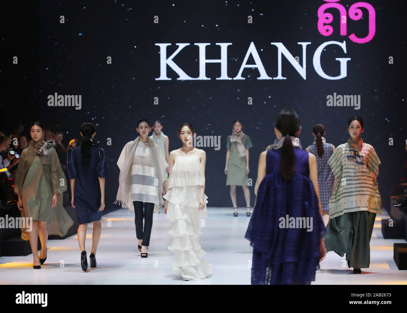 Busan, South Korea. 25th Nov, 2019. Korea-ASEAN fashion show Models ...