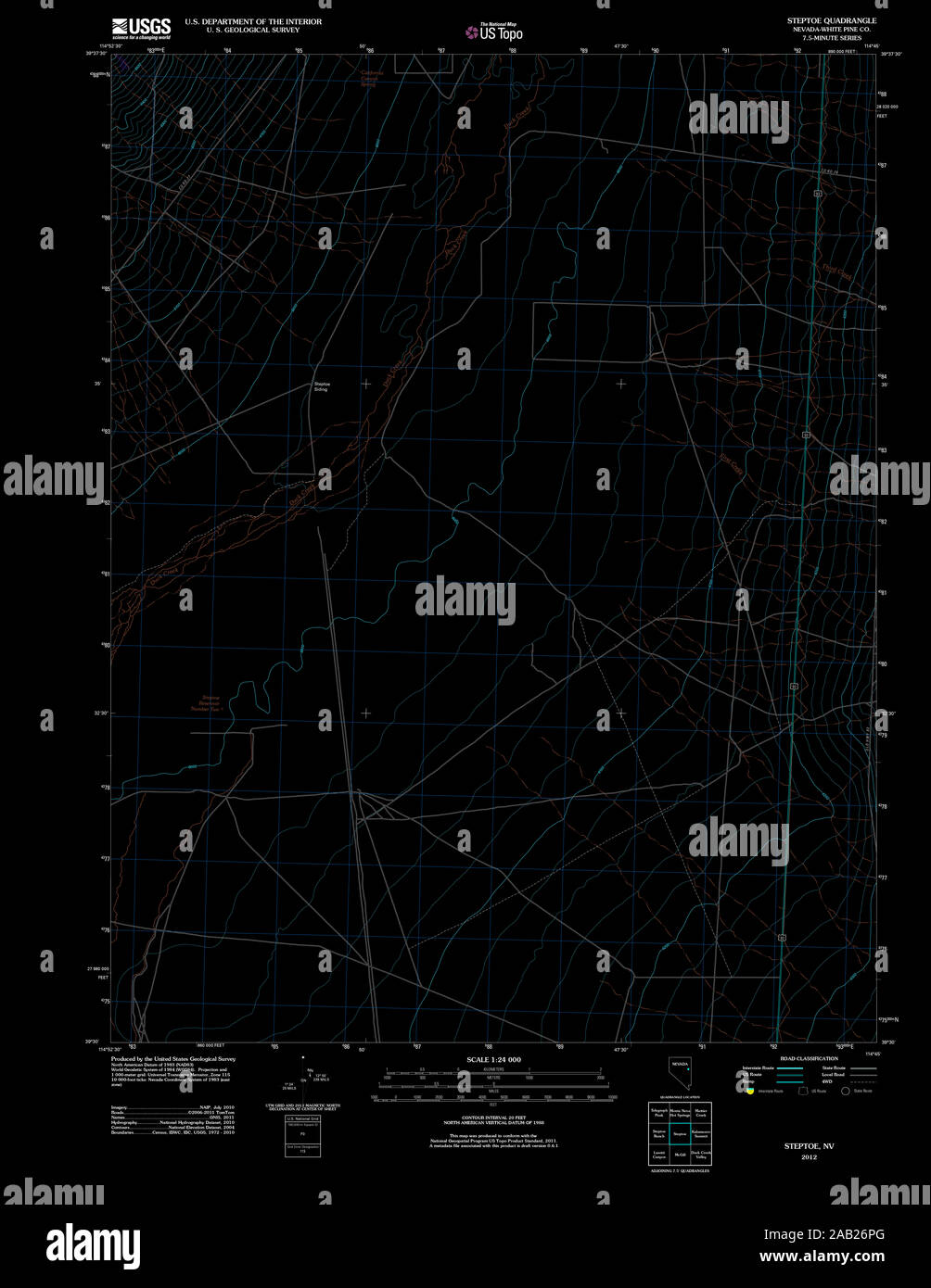 Map of steptoe hi-res stock photography and images - Alamy