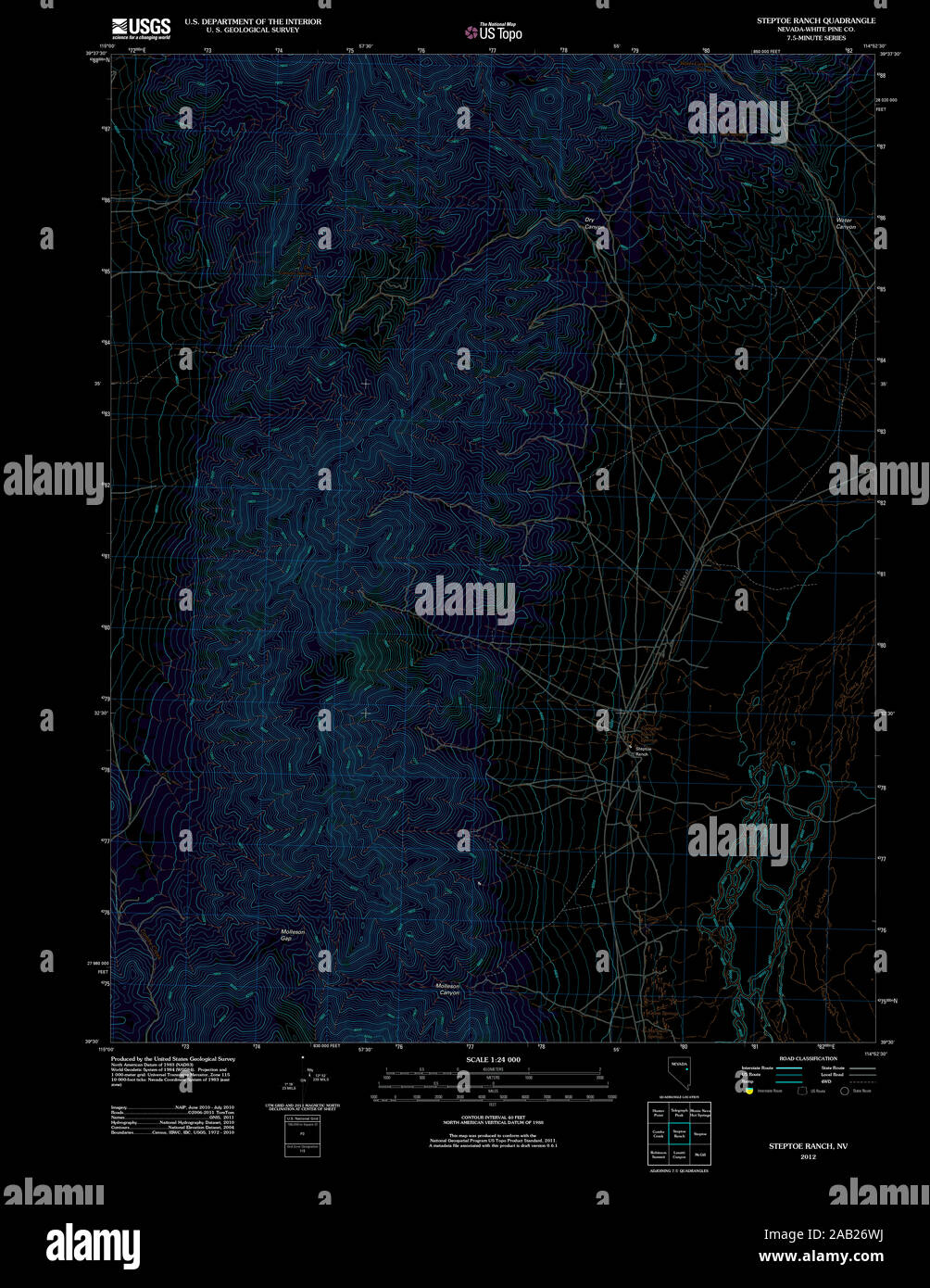 Map of steptoe hi-res stock photography and images - Alamy