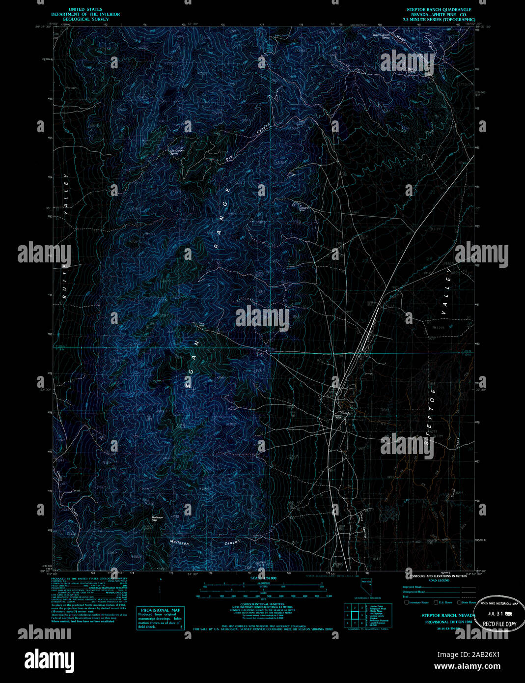 Steptoe map hi-res stock photography and images - Alamy