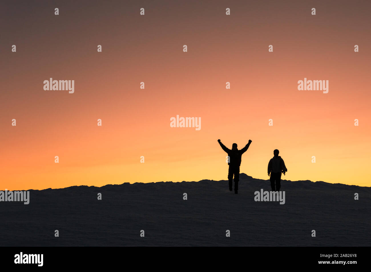 Two men descend hi-res stock photography and images - Alamy