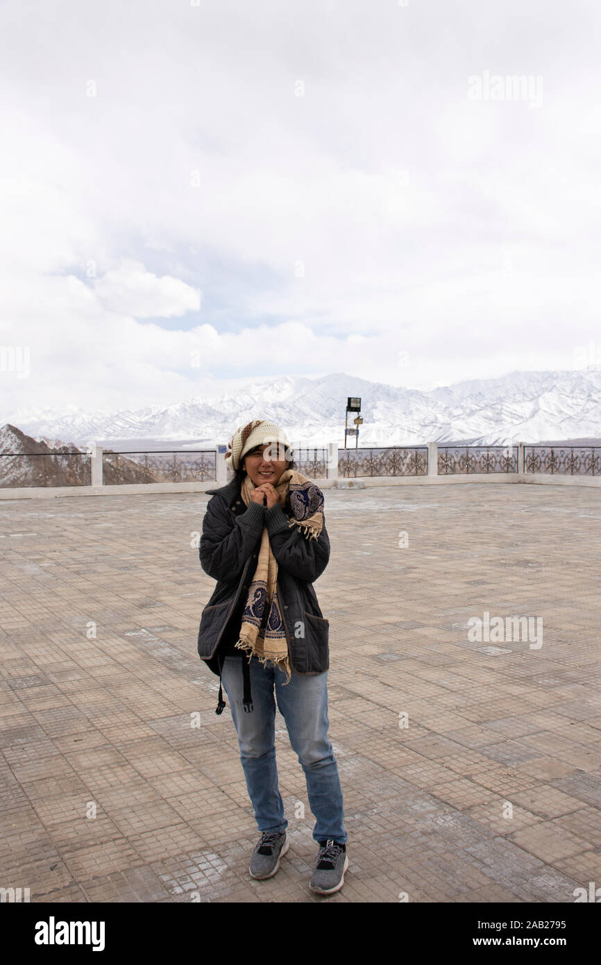 Travelers thai women people travel visit and pose take photo view ...