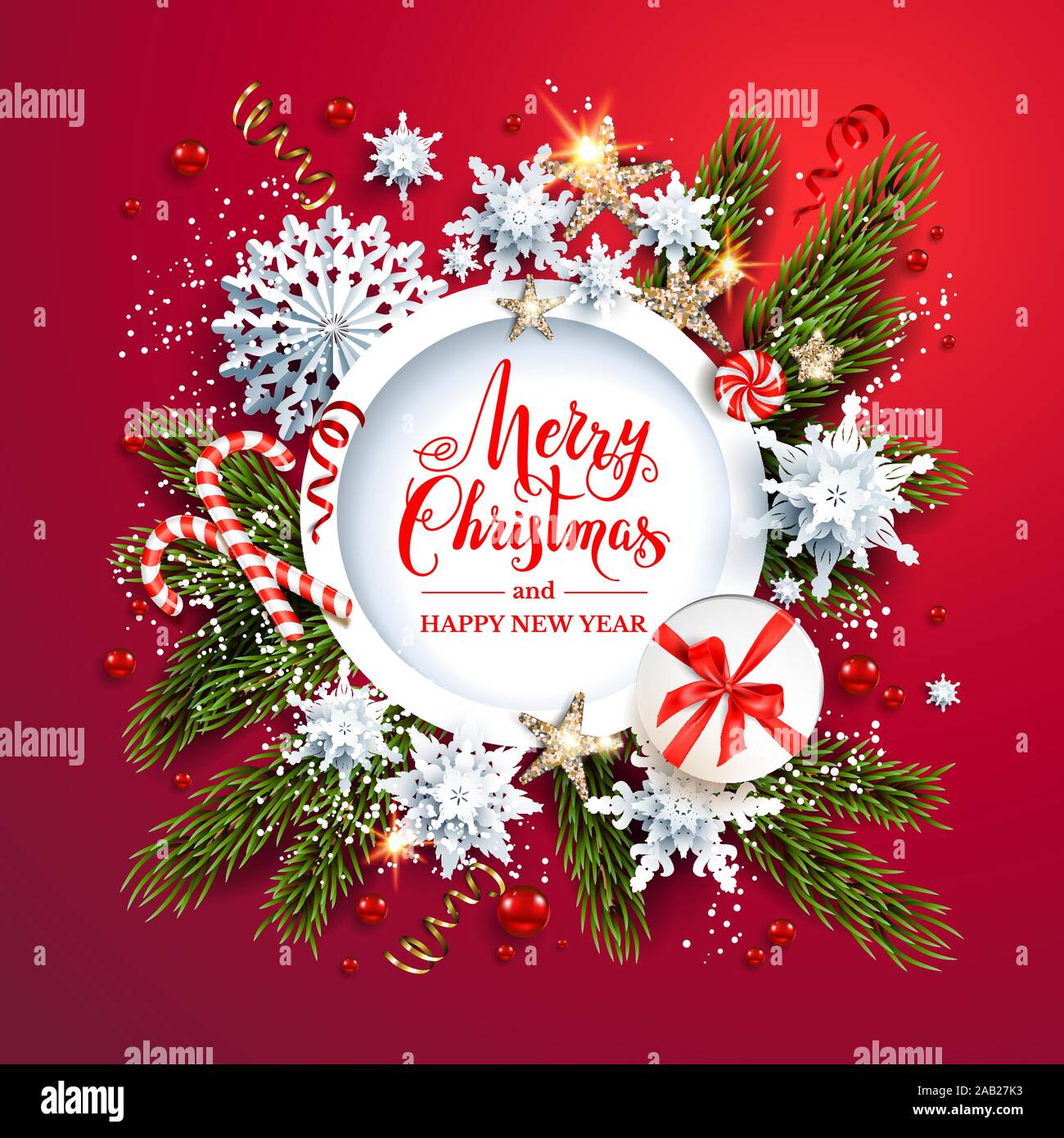 View christmas background red Stock Vector Images - Alamy
