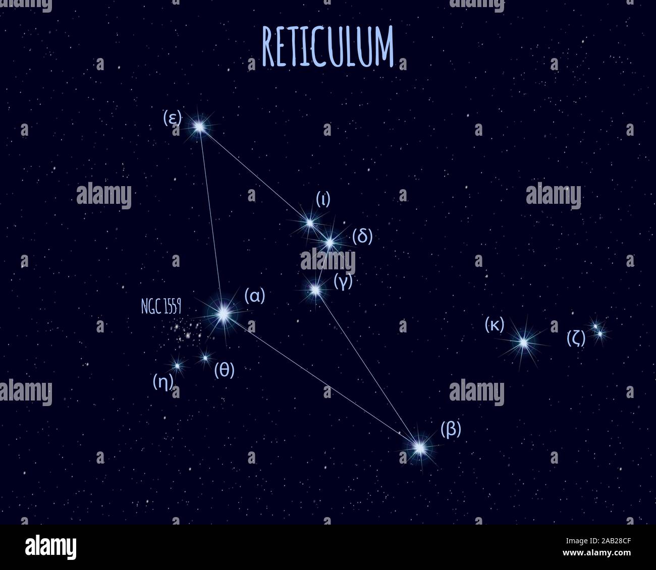 Reticulum constellation Stock Vector Images - Alamy