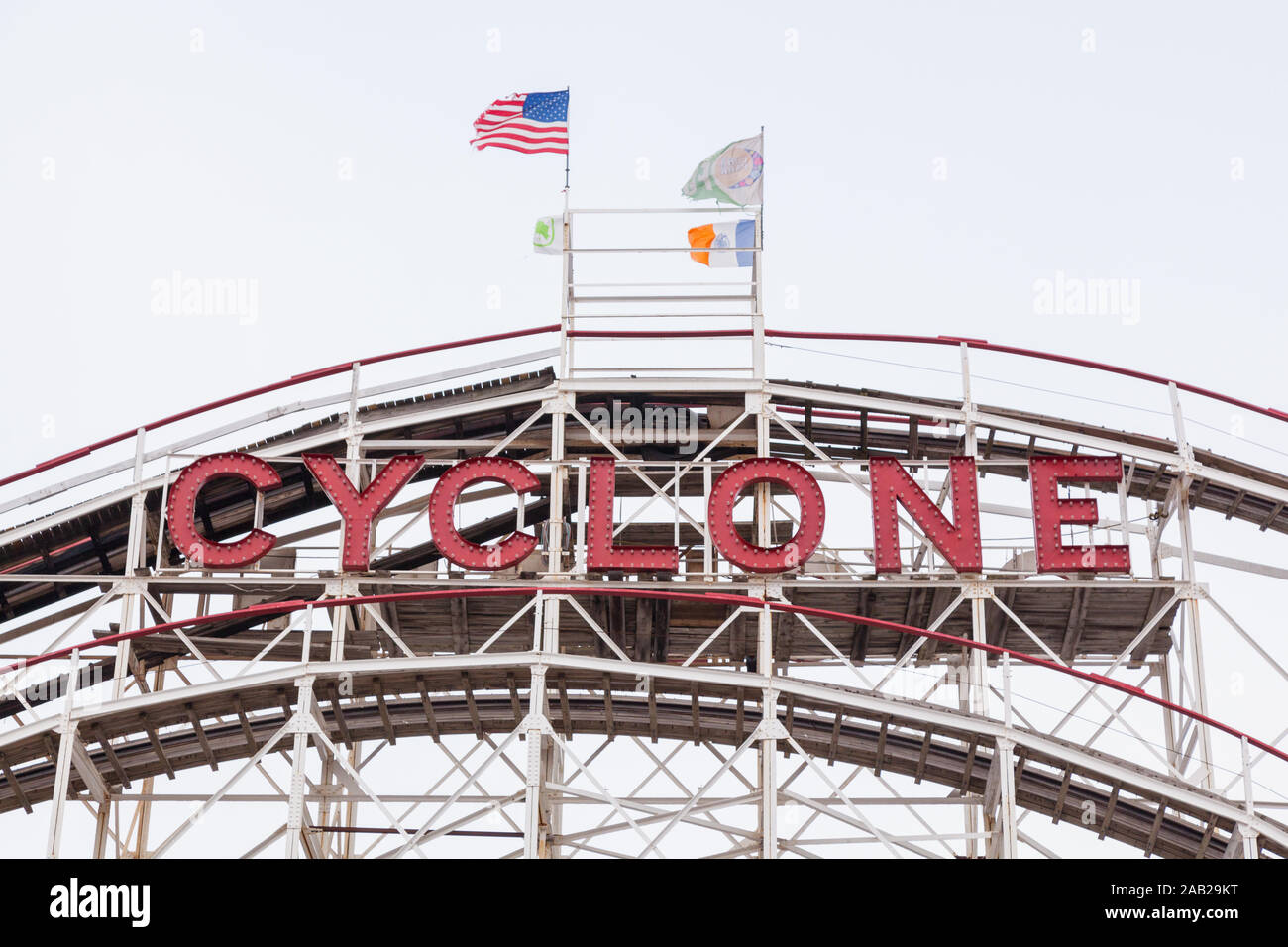 Cyclone roller coaster, Coney Island, Brooklyn, New York, United States ...