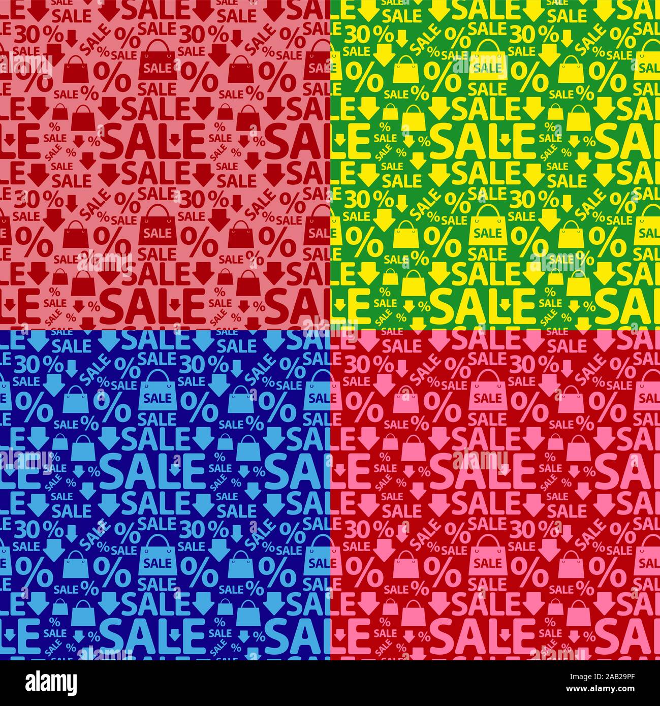 illustration of the sale colorful patterns Stock Vector Image & Art - Alamy