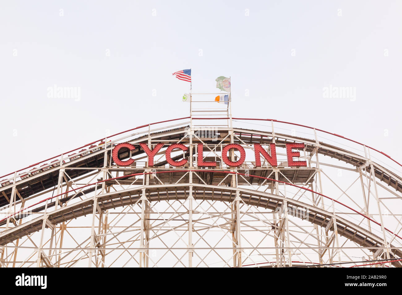 Cyclone roller coaster, Coney Island, Brooklyn, New York, United States ...