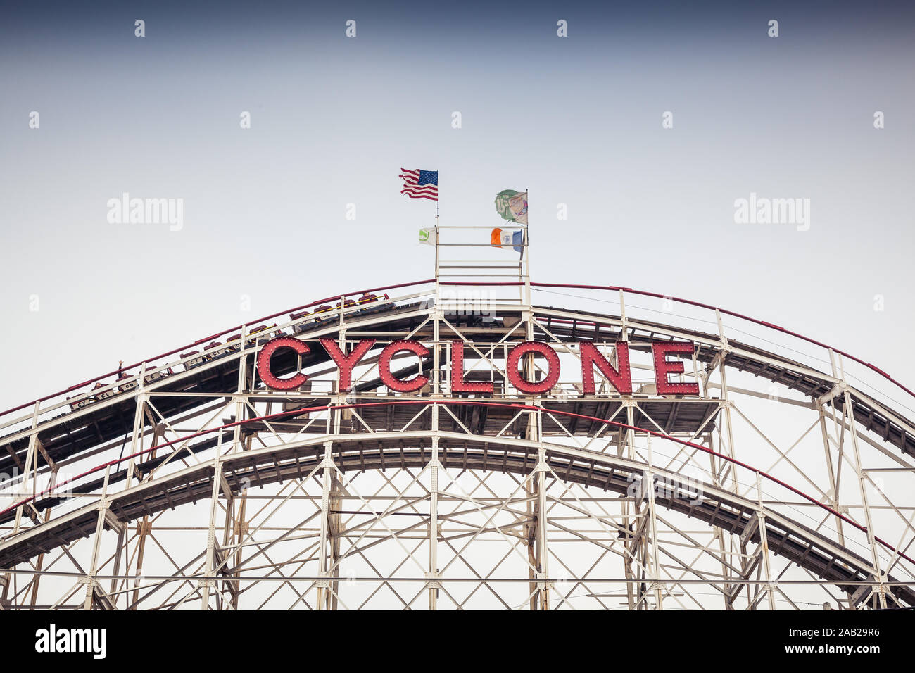Cyclone roller coaster, Coney Island, Brooklyn, New York, United States ...