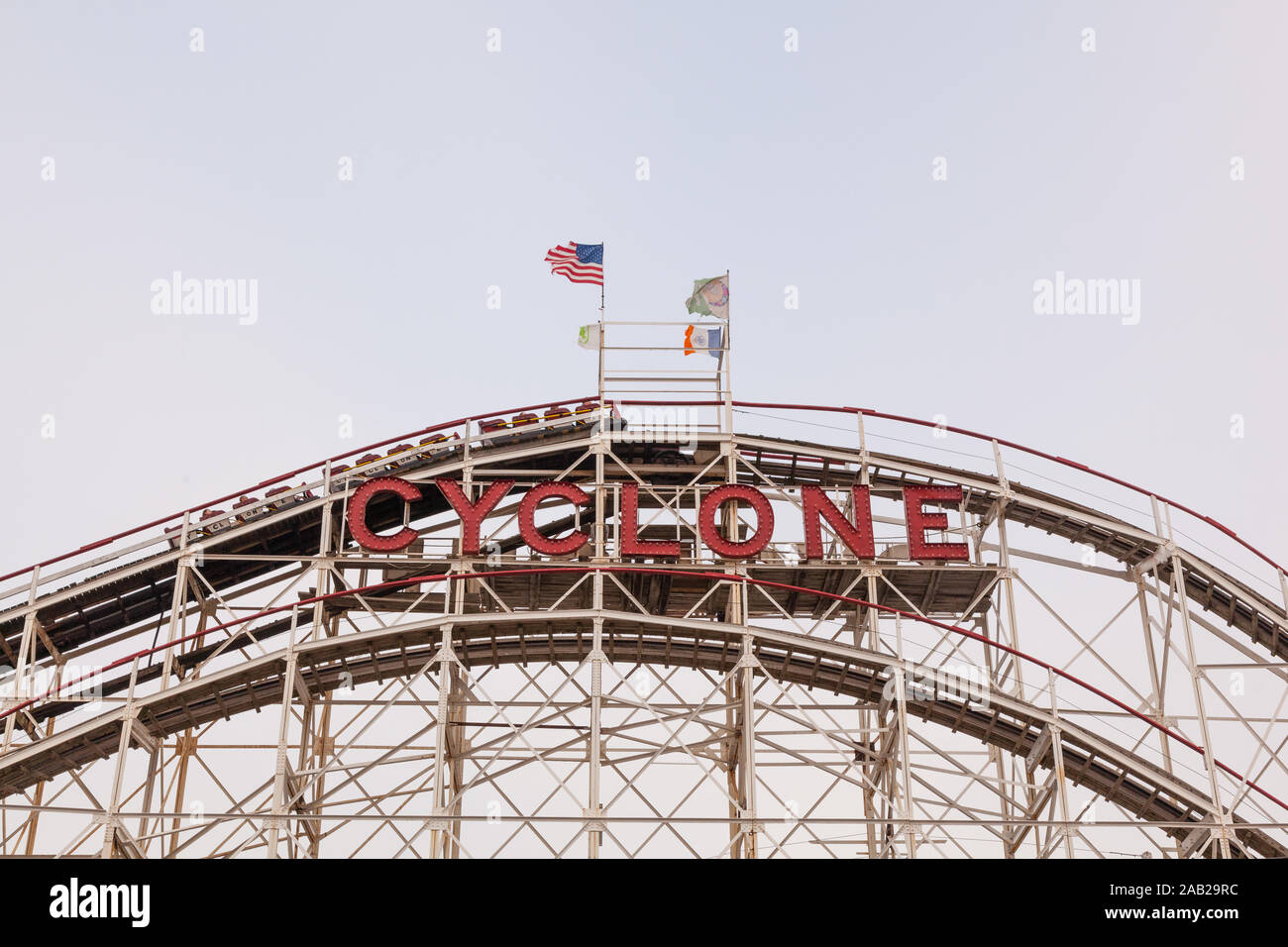 Cyclone roller coaster, Coney Island, Brooklyn, New York, United States ...
