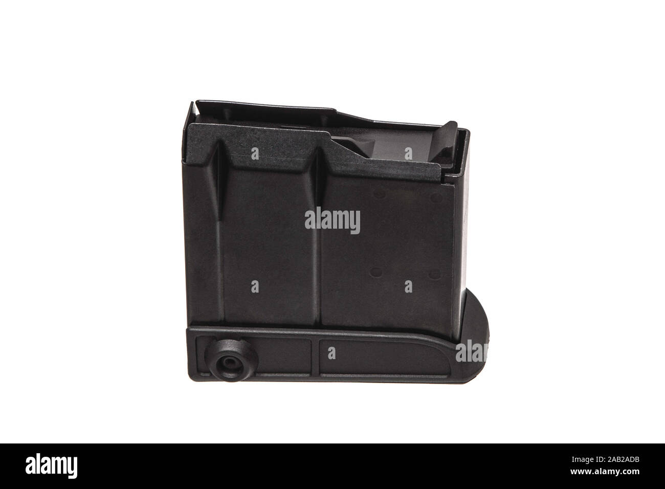 Assault rifle magazine isolated on white background Stock Photo - Alamy