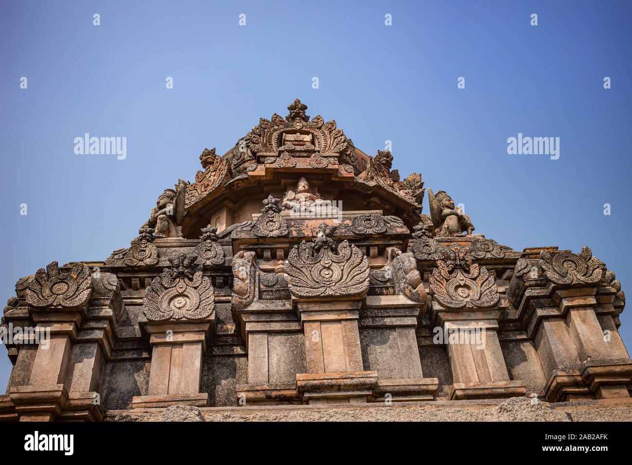 Krishna Temple. The ruin of ancient temples near the village of Hampi ...