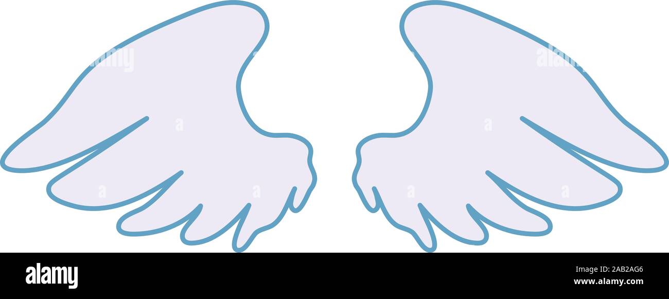 This is a illustration of Cute Angel wings Stock Vector Image & Art - Alamy
