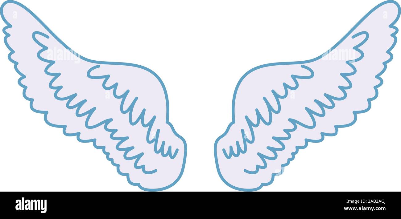 This is a illustration of Cute Angel wings Stock Vector Image & Art - Alamy