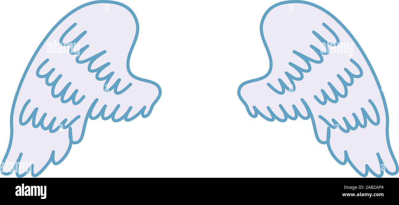 This is a illustration of Cute Angel wings Stock Vector Image & Art - Alamy