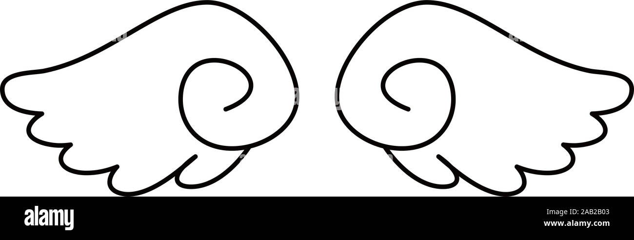 This is a illustration of Cute Angel wings Stock Photo - Alamy