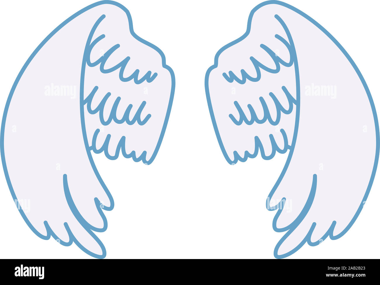 This is a illustration of Cute Angel wings Stock Photo - Alamy