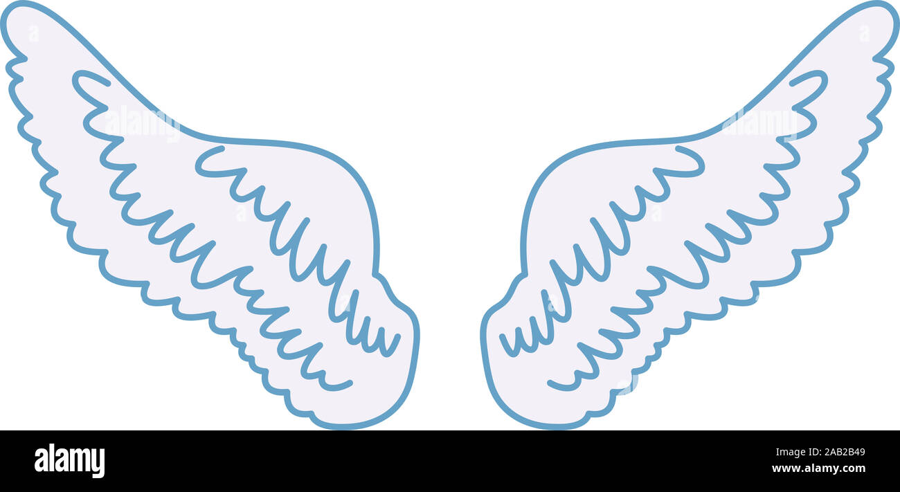 This is a illustration of Cute Angel wings Stock Photo - Alamy