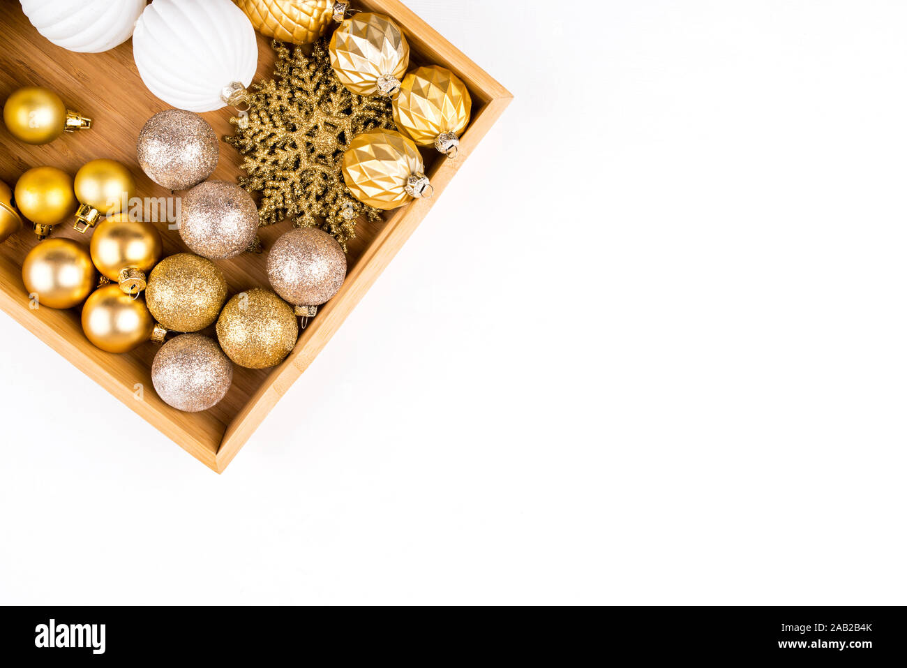 Collection of Christmas decorations isolated on white background Stock ...