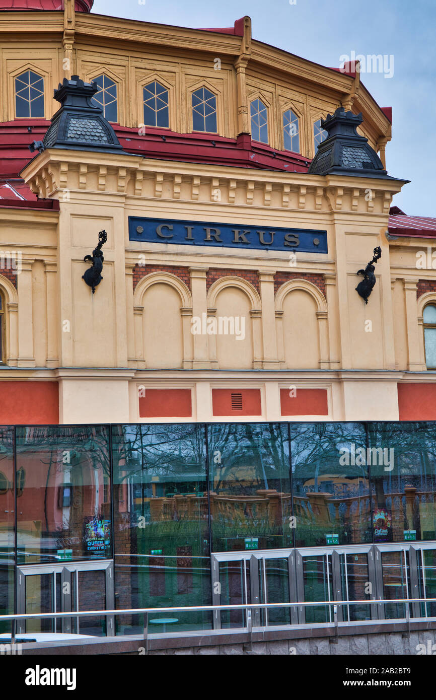 Cirkus arena and concert venue, Djurgarden, Stockholm, Sweden Stock ...