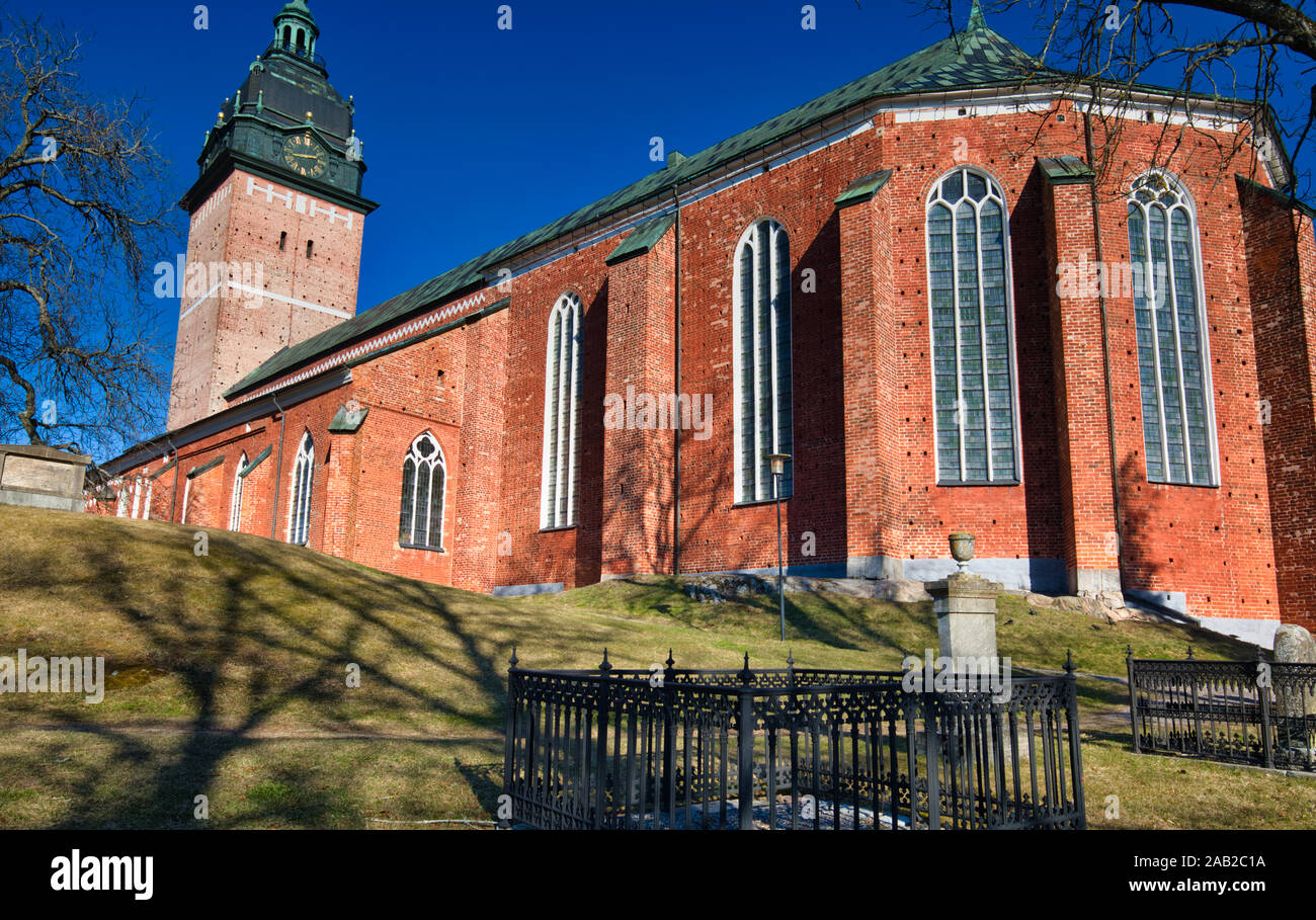 Strangnas Cathedral (Strangnas Domkyrka) and graveyard, Strangnas ...
