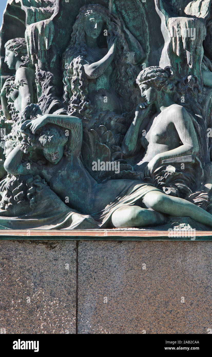 Bronze Fountain of Molin 1873 by Johan Peter Molin, Kungstradgarden ...
