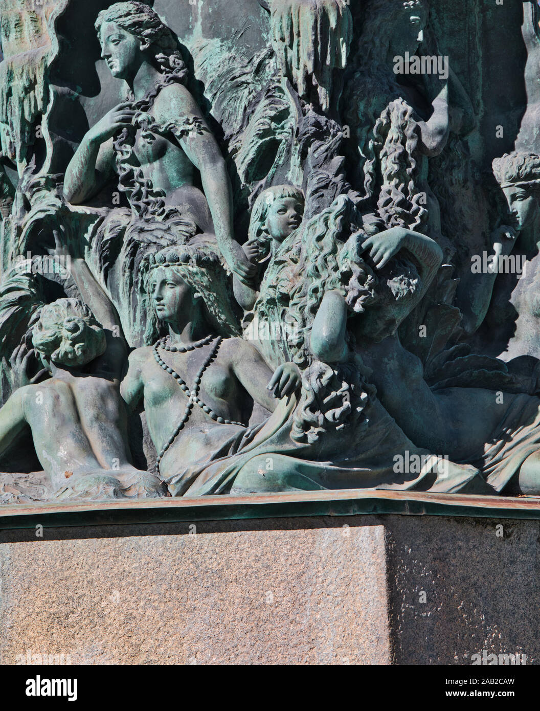 Bronze Fountain of Molin 1873 by Johan Peter Molin, Kungstradgarden ...